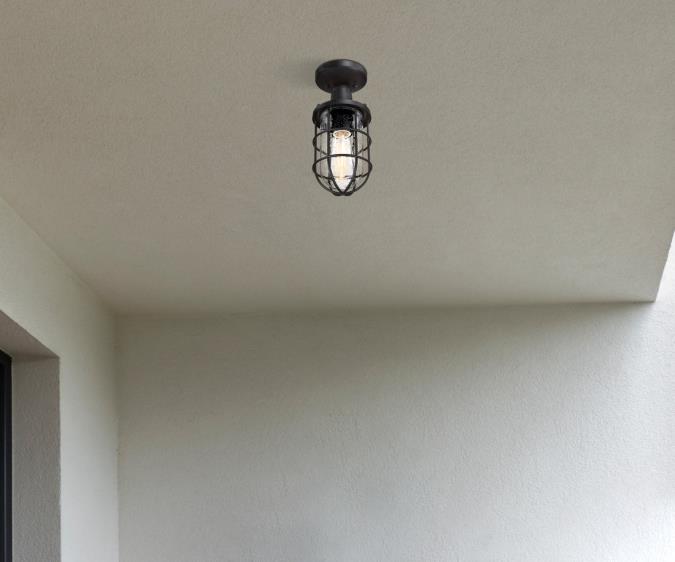 Westinghouse Lighting Crestview 14 cm One-Light Outdoor Semi-Flush ...