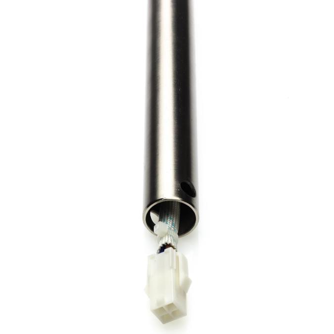 46 cm Westinghouse down rod for ceiling fans in satin-finished chrome
