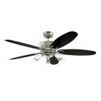 132 cm Westinghouse Arius ceiling fan in chrome with reversible blades ...
